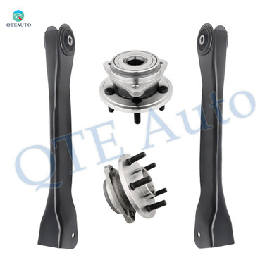 Set of 4 Front Upper Control Arm-Wheel Hub Bearing Assembly Replacement ...
