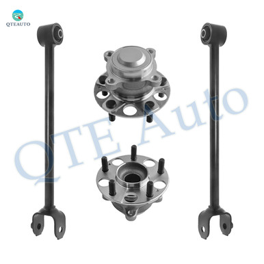 Set of 4 Rear Lower Rearward Control Arm-Wheel Hub Bearing Assembly For ...