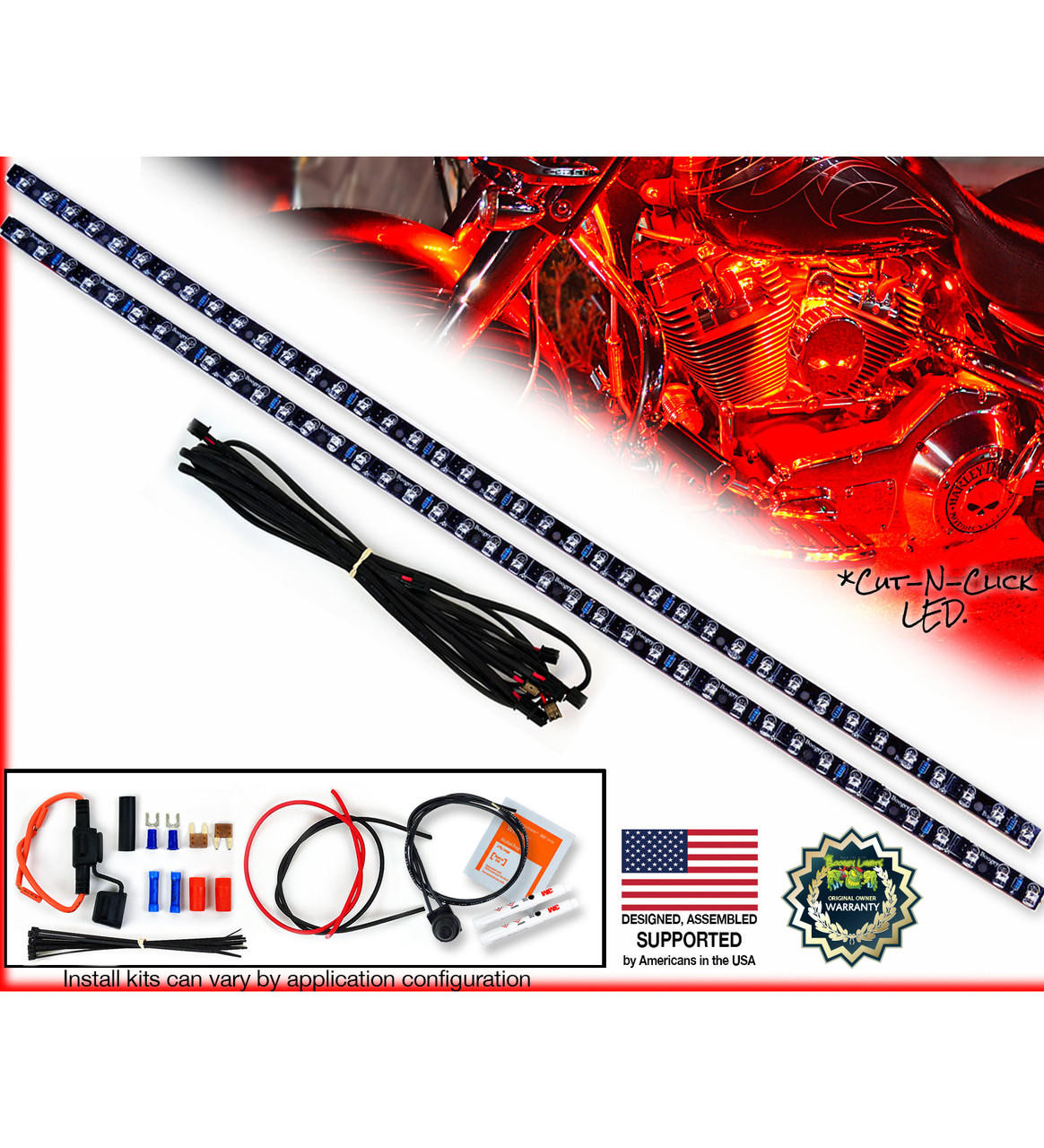 Shop Best Selection of Motorcycle LED Light Kits | Boogey Lights