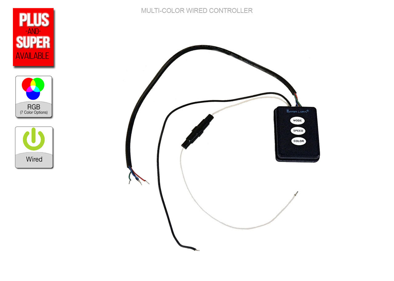 Buy Multi Color, Multi Function Wired Controller | Boogey Lights
