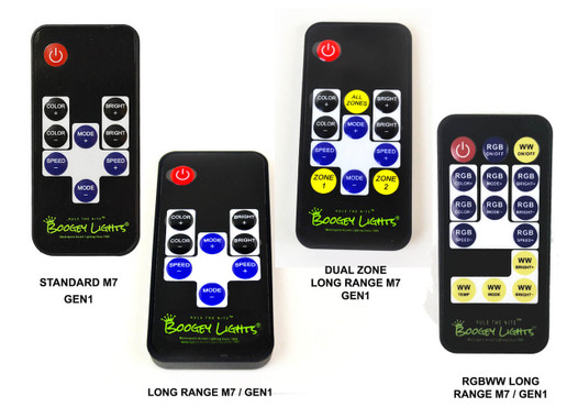 Buy Replacement M7 RF Wireless Remotes | Boogey Lights