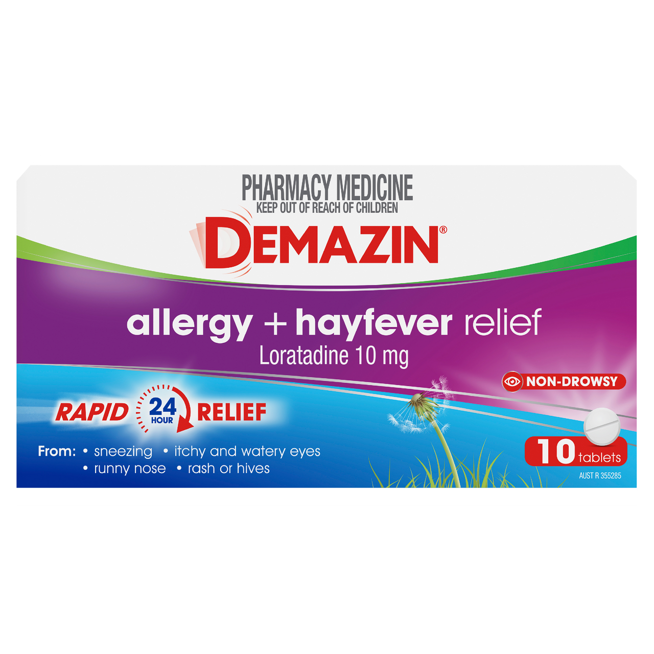 Shop Allergy + Hayfever Relief 10 Tablets by Demazin