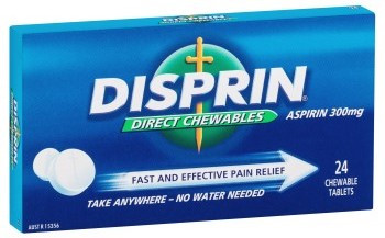 Shop Disprin Direct Chewables Aspirin 300mg 24 Tablets