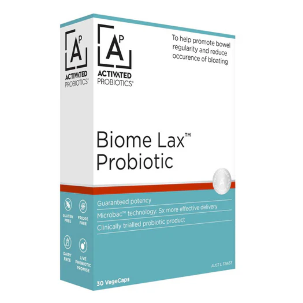 Shop Activated Probiotics Biome Lax 30 Capsules