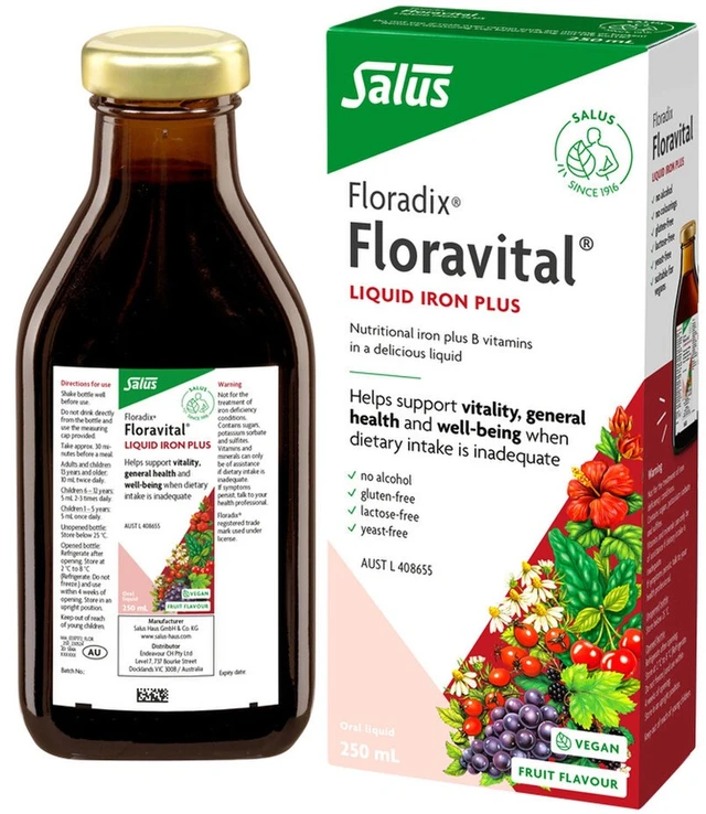 Shop Floradix Floravital Liquid Iron Plus Oral Liquid 250mL