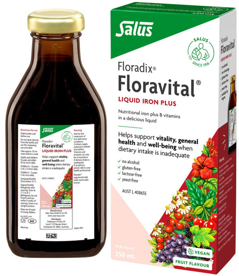 Shop Floradix Floravital Liquid Iron Plus Oral Liquid 250mL