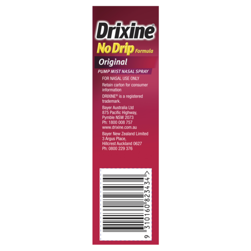 Shop Drixine 12 Hour Relief No Drip Formula Original Pump Mist Nasal ...
