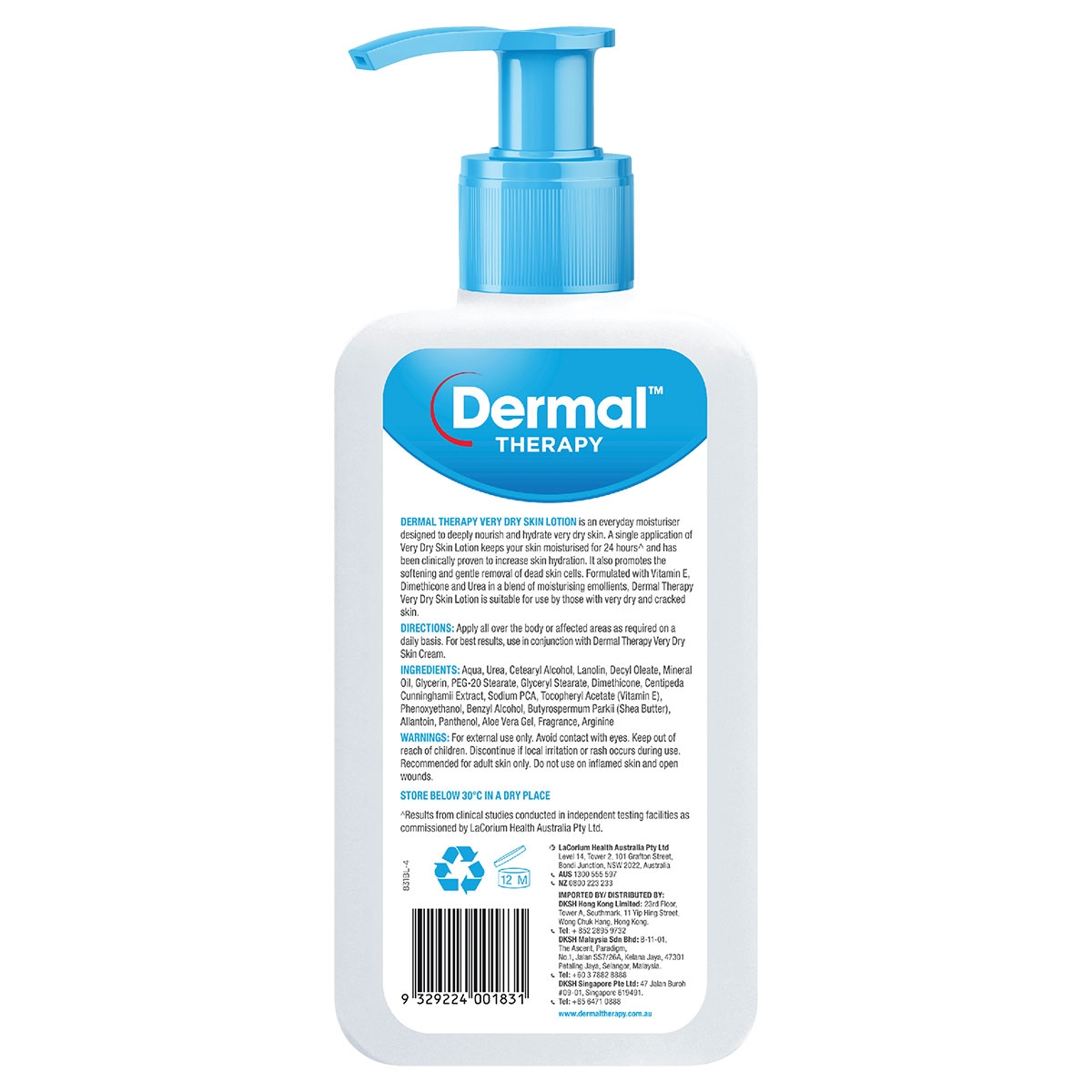 Shop Dermal Therapy Very Dry Skin Lotion 500ml