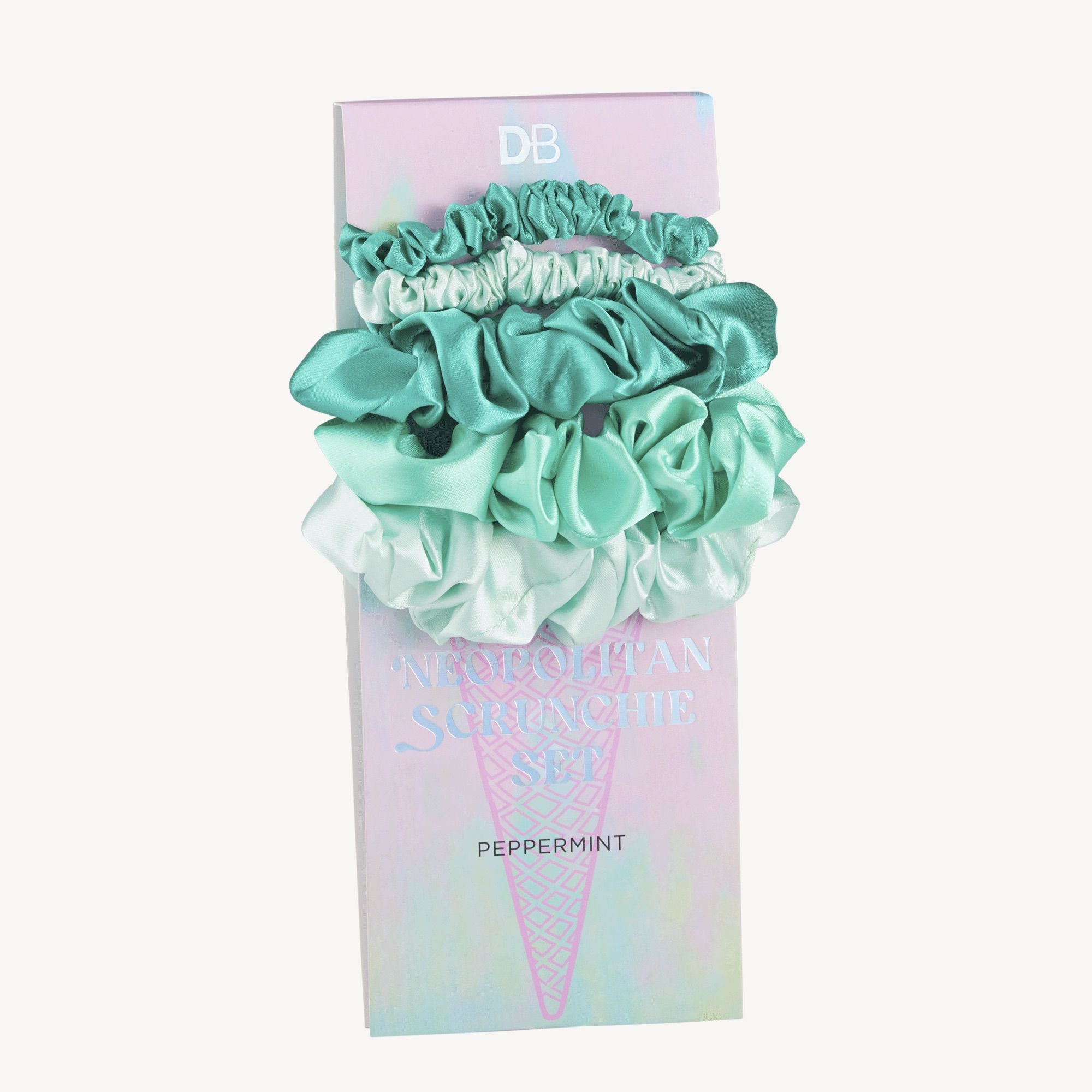 Shop Designer Brands Neapolitan Scrunchie Set Peppermint