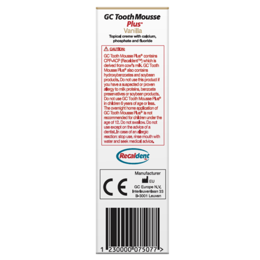 Shop GC Tooth Mousse Plus Vanilla 40g