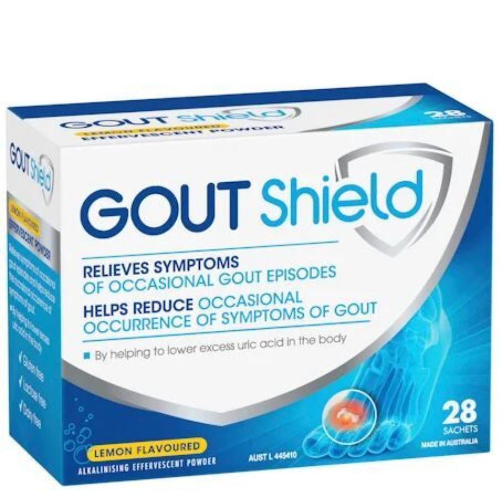 Shop Gout Shield Effervescent Lemon Flavoured 3.2g Sachets 28 Pack