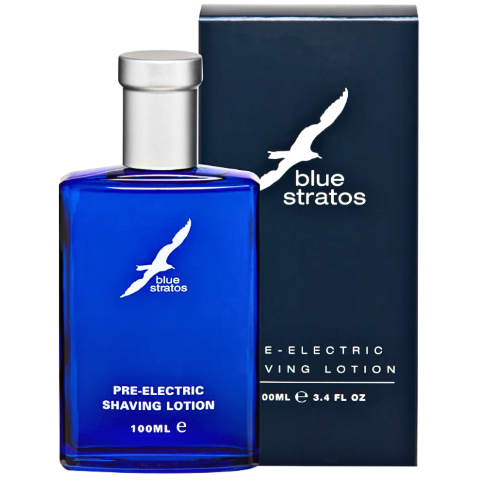 Order Yours Today Blue Stratos Pre-Electric Shaving Lotion 100mL