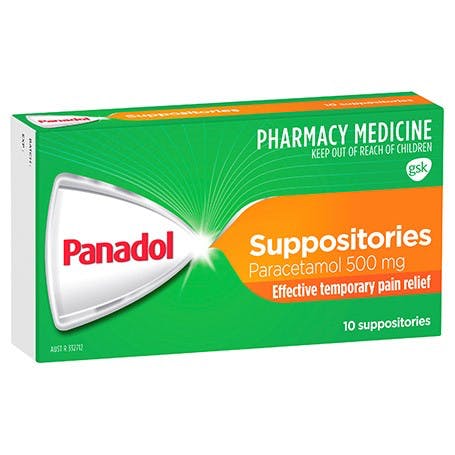 Shop Suppositories 500mg by Panadol