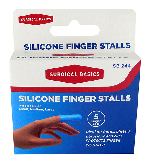 Shop Silicone Finger Stalls 5 Pack by Surgical Basics