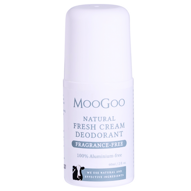 Order Today MOOGOO Fresh Cream Deodorant Fragrance Free 60mL