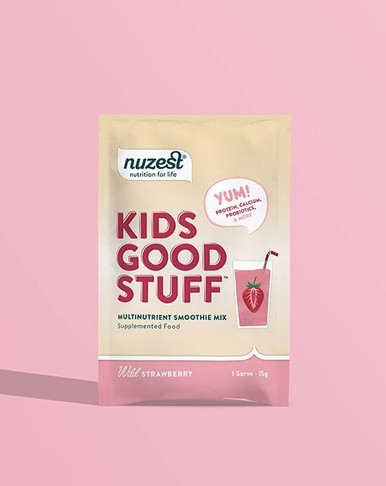 Shop Nuzest Kids Good Stuff Sachets Wild Strawberry 15g