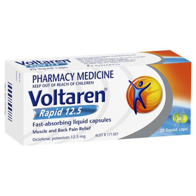 Voltaren Rapid 12.5mg Pain Relief 20 Liquid Capsules