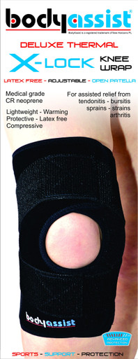 Shop Body Assist Deluxe Thermal X-Lock Knee Wrap Medium by Body Assist