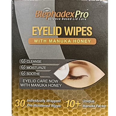 Buy Yours Now Blephadex Pro Eyelid Wipes With Manuka Honey 30 Pack