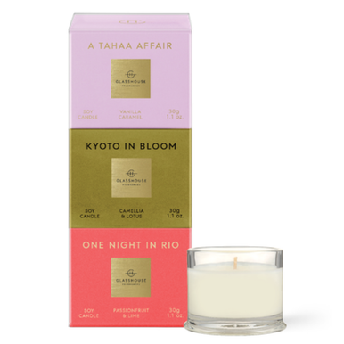 Shop Glasshouse Fragrances Glasshouse Fragrances Candle Set Trio 3 x 30g