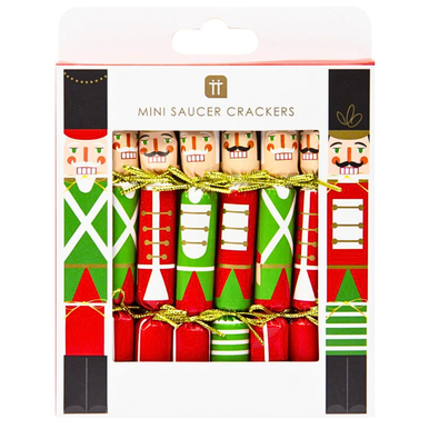 Order Today Talking Tables Christmas Nutcracker Mini Saucer Crackers 8 Pack