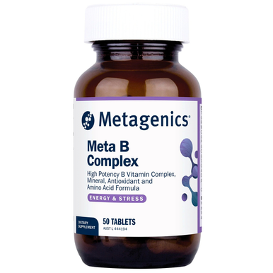 Order Now Metagenics Meta B Complex Energy And Stress 50 tablets