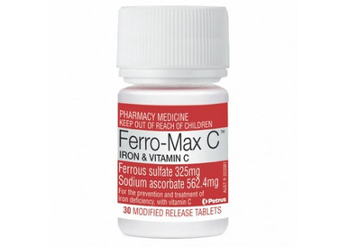 Shop Iron & Vitamin C 30 Tablets by Ferro-Max C