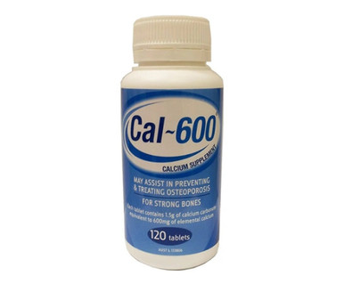 Shop Cal-600 Calcium Supplement 120 Tablets by Cal-600