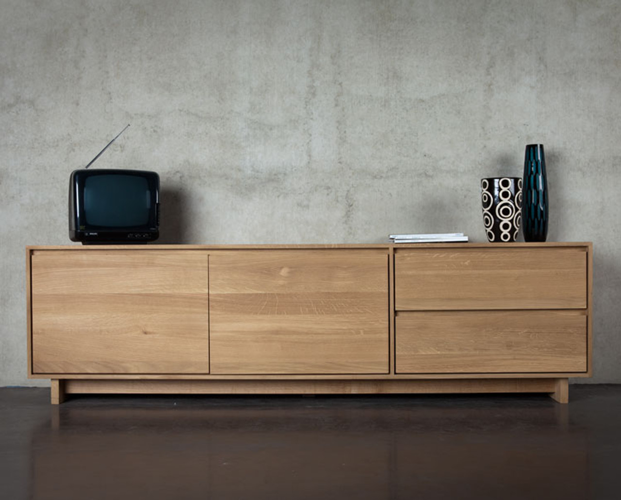 Low Oak Sideboards Wave Sideboard Or TV Unit By Ethnicraft