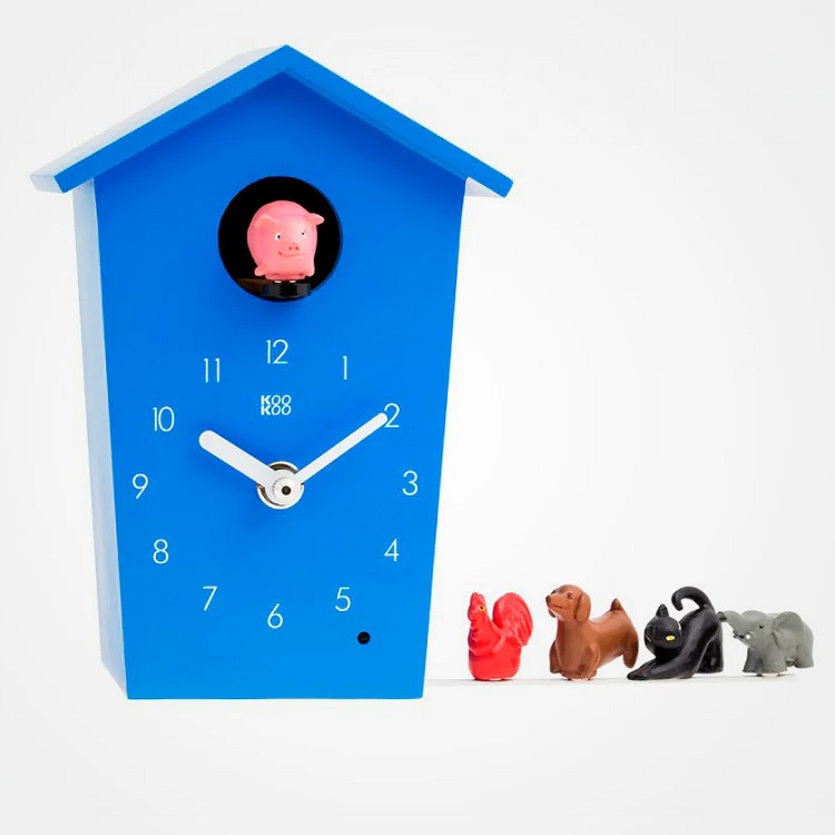 KOOKOO Animal House Kids Clock 4 Living