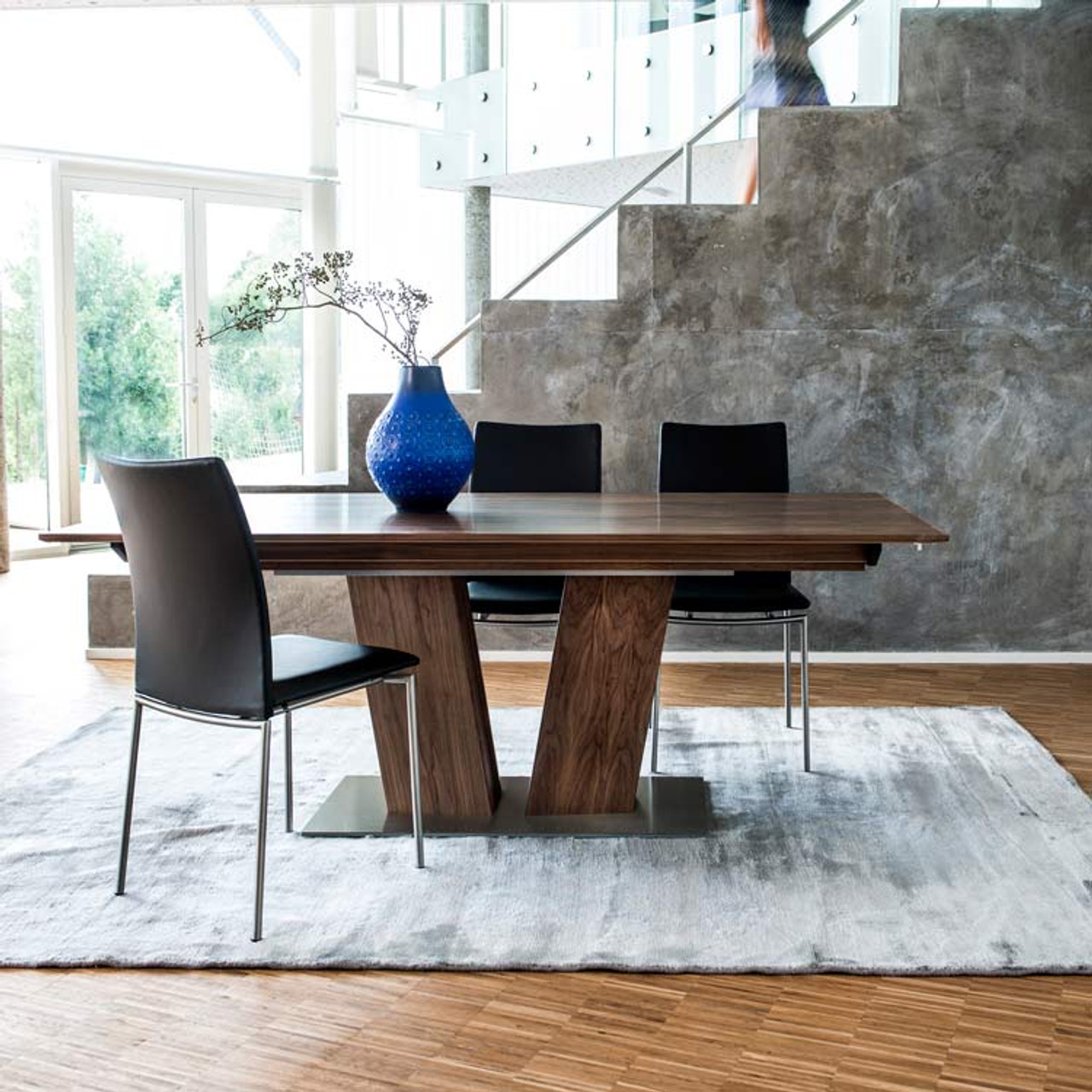 Walnut Extending Dining Table Skovby 39