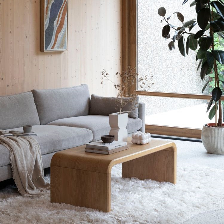 Curved Oak Coffee Table - Brave