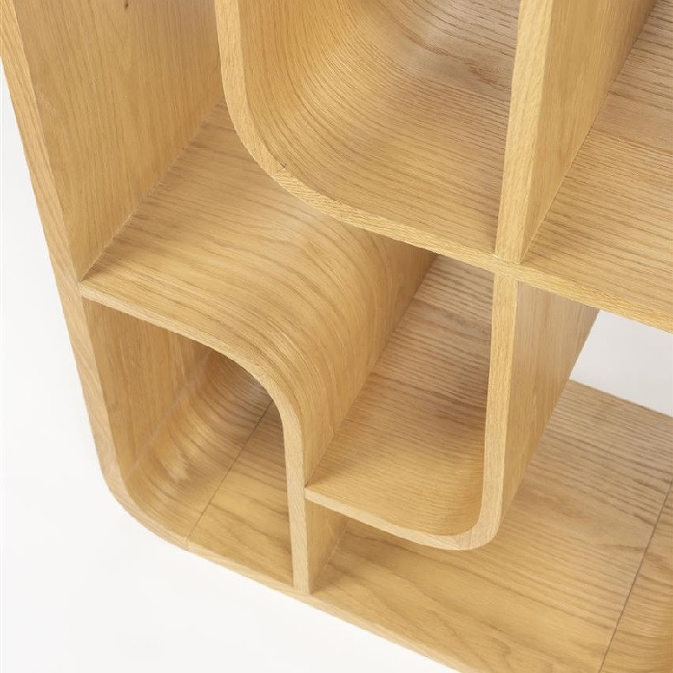 Open Shelving Unit Oak - Seven
