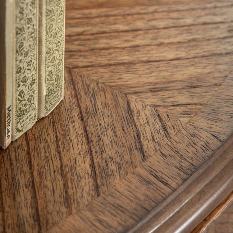 Traditional Brown Half Moon Table | 4 Living