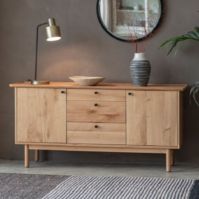 Round Oak Sideboard | 4 Living