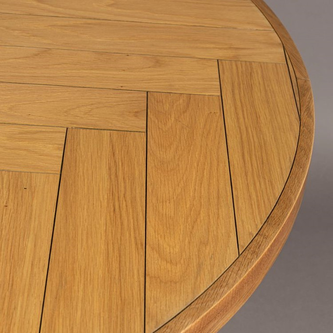 Light Wooden Round Dining Table 120 cm - Class