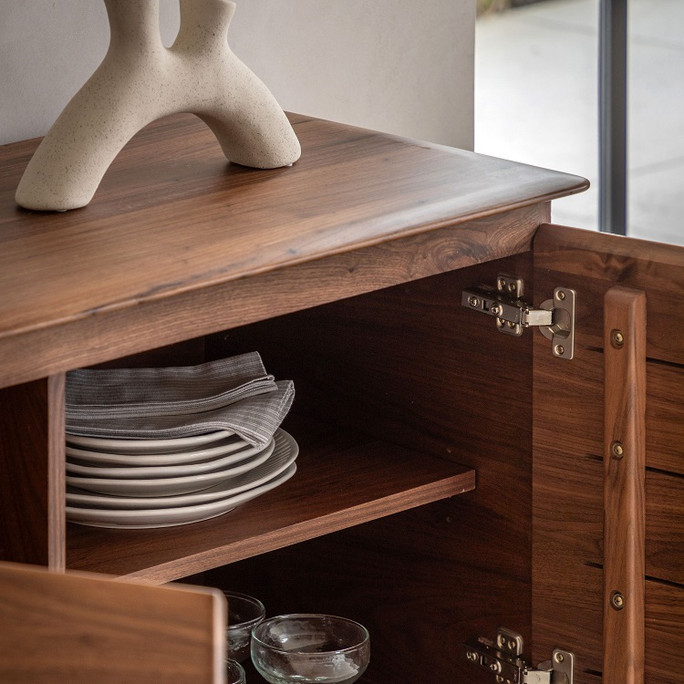 Gallery Direct Madrid Walnut 2 Door 2 Door Sideboard Walnut