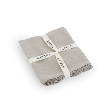 Native Natural Napkins (Set of 4) Natural 100% Linen – Natural Luxury