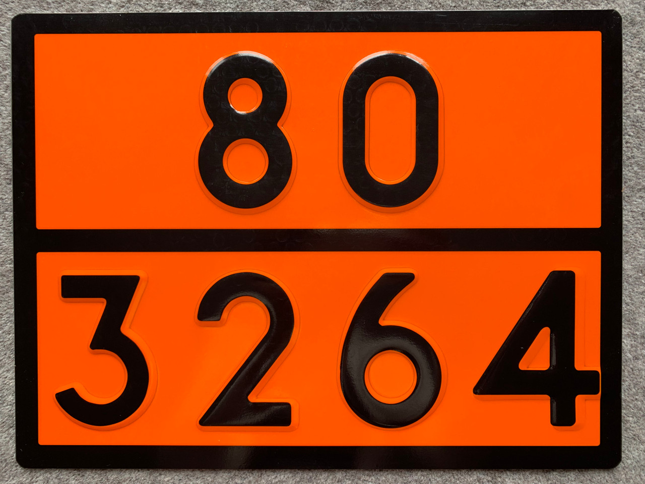 Embossed Kemler Panel 300 x 400mm 80/3264 stainless steel