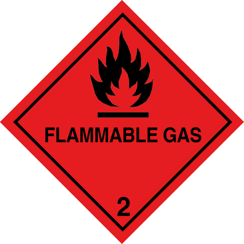 Class 2.1 Flammable Gas Placard | Hazard Label - BseenBsafe