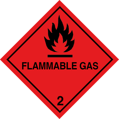 Class 2.1 Flammable Gas Placard | Hazard Label - BseenBsafe