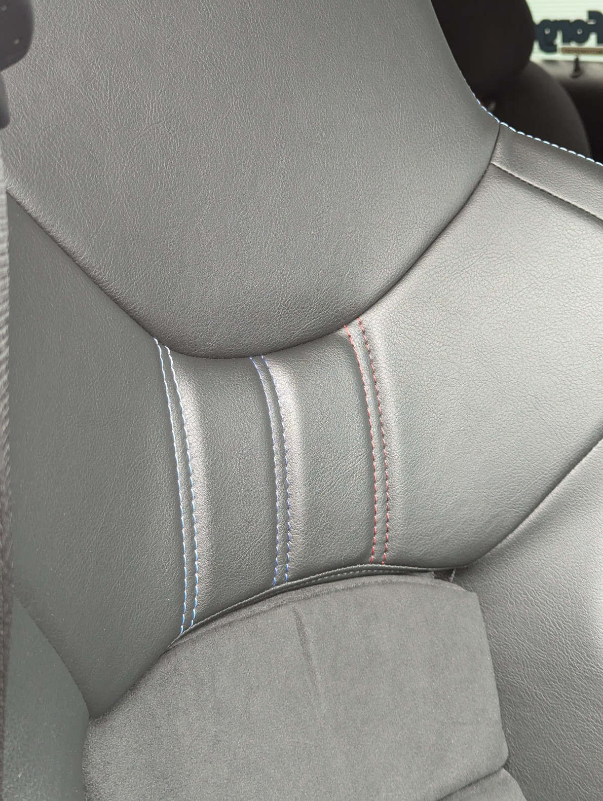 Cobra Nogaro Street GRP Seat - Black vinyl, black Dinamica centres with ...