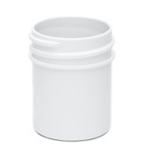 Plastic White Jars with Lids Wholesale Prices Several Sizes