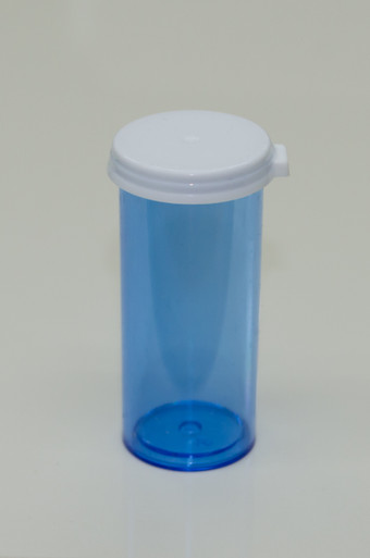 5 Dram Blue Plastic Vial 100 qty. | Thornton Plastics