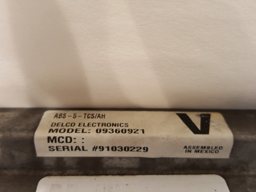 98-00 C5 Corvette EBCM ABS Unit Model V (EBCM ONLY)