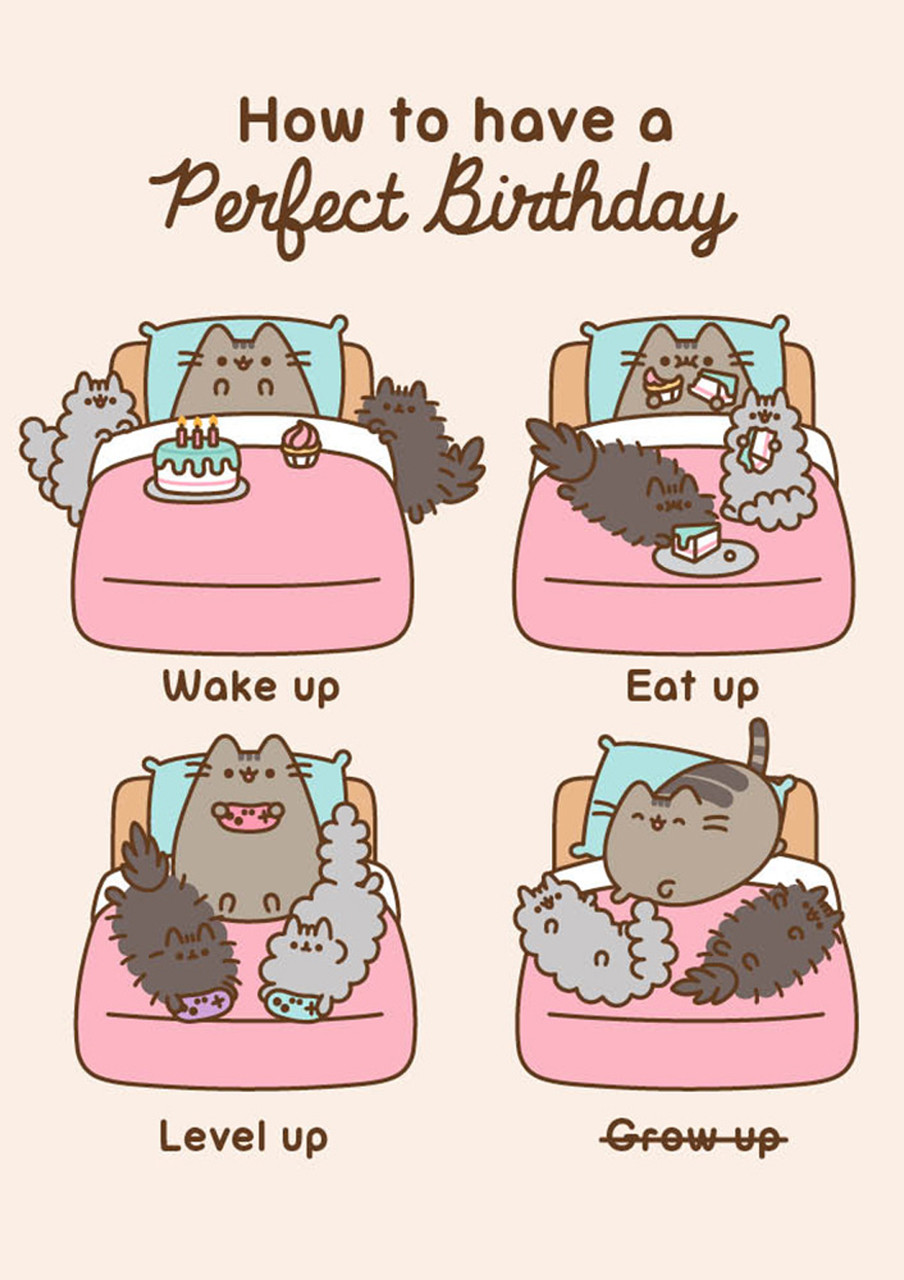 PUSHEEN PERFECT BIRTHDAY CARD - Gosh! Comics