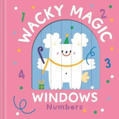 WACKY MAGIC WINDOWS NUMBERS BOARD BOOK - Gosh! Comics