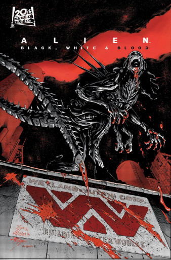 ALIEN BLACK WHITE & BLOOD SC - Gosh! Comics