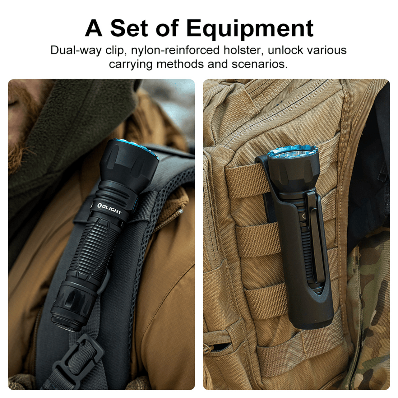 Javelot Long Range Outdoor Flashlight - Ultra-Bright with Holster