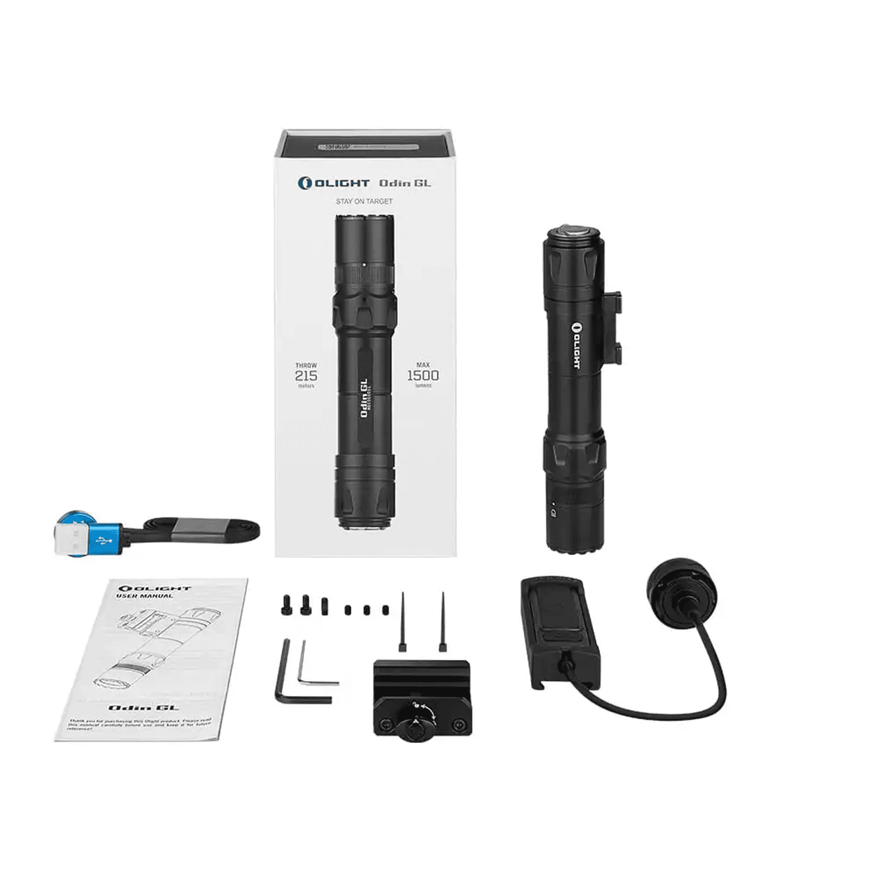 Olight Odin GL - Advanced Tactical Flashlight with Green Laser